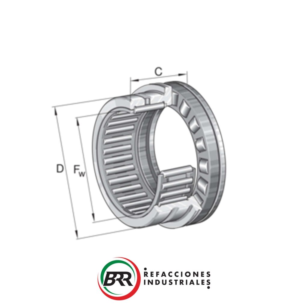 Rodamiento de Agujas y axiales de rodillos cilíndricos NKXR15-Z-XL - BRR Binasa